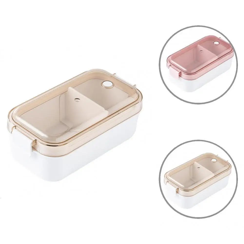 Food Container Useful Rectangular Compact Bento Box Movable Partition ...