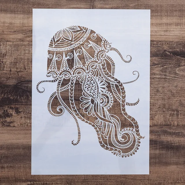 Jellyfish Stencil Printable