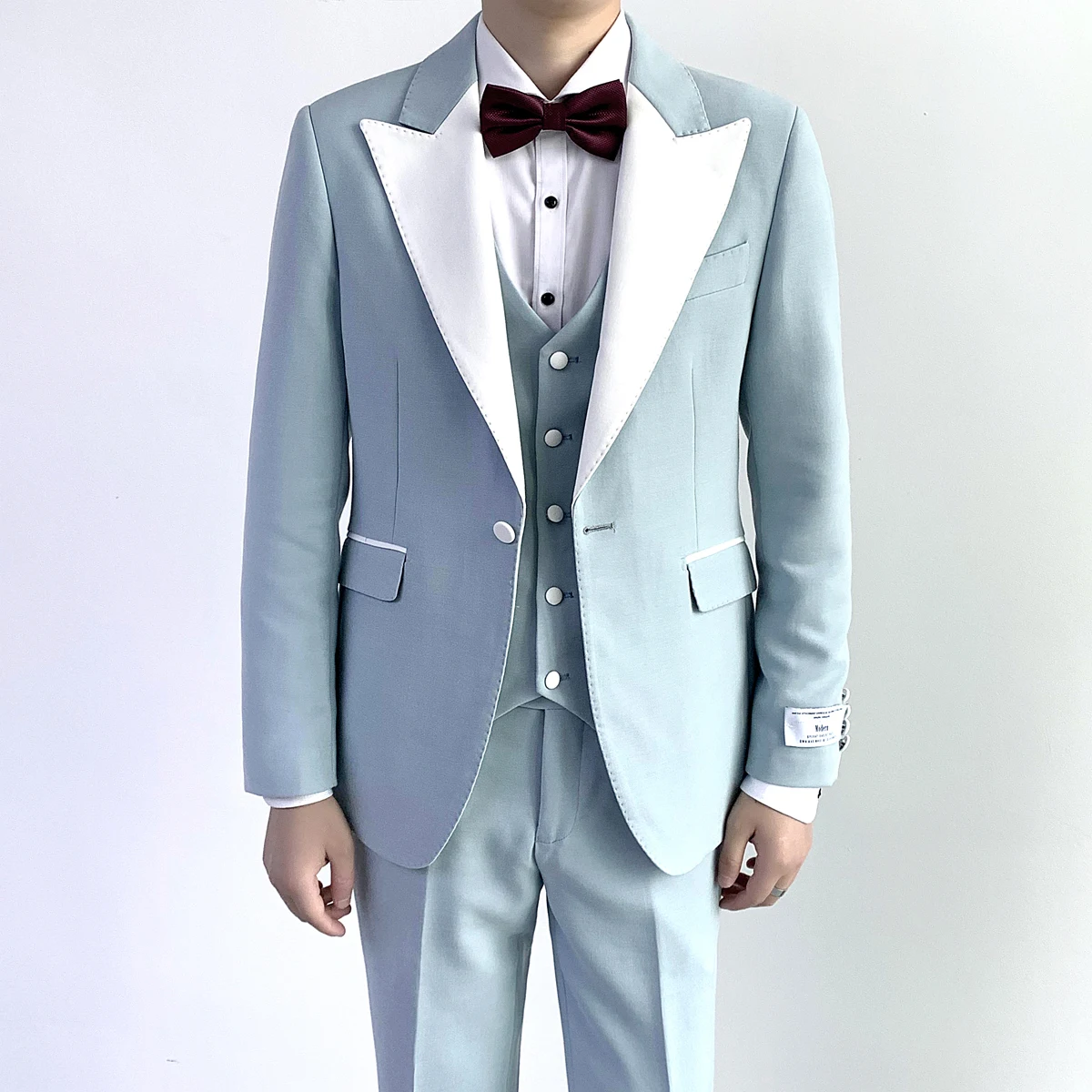 Baby Blue And Black Tuxedo