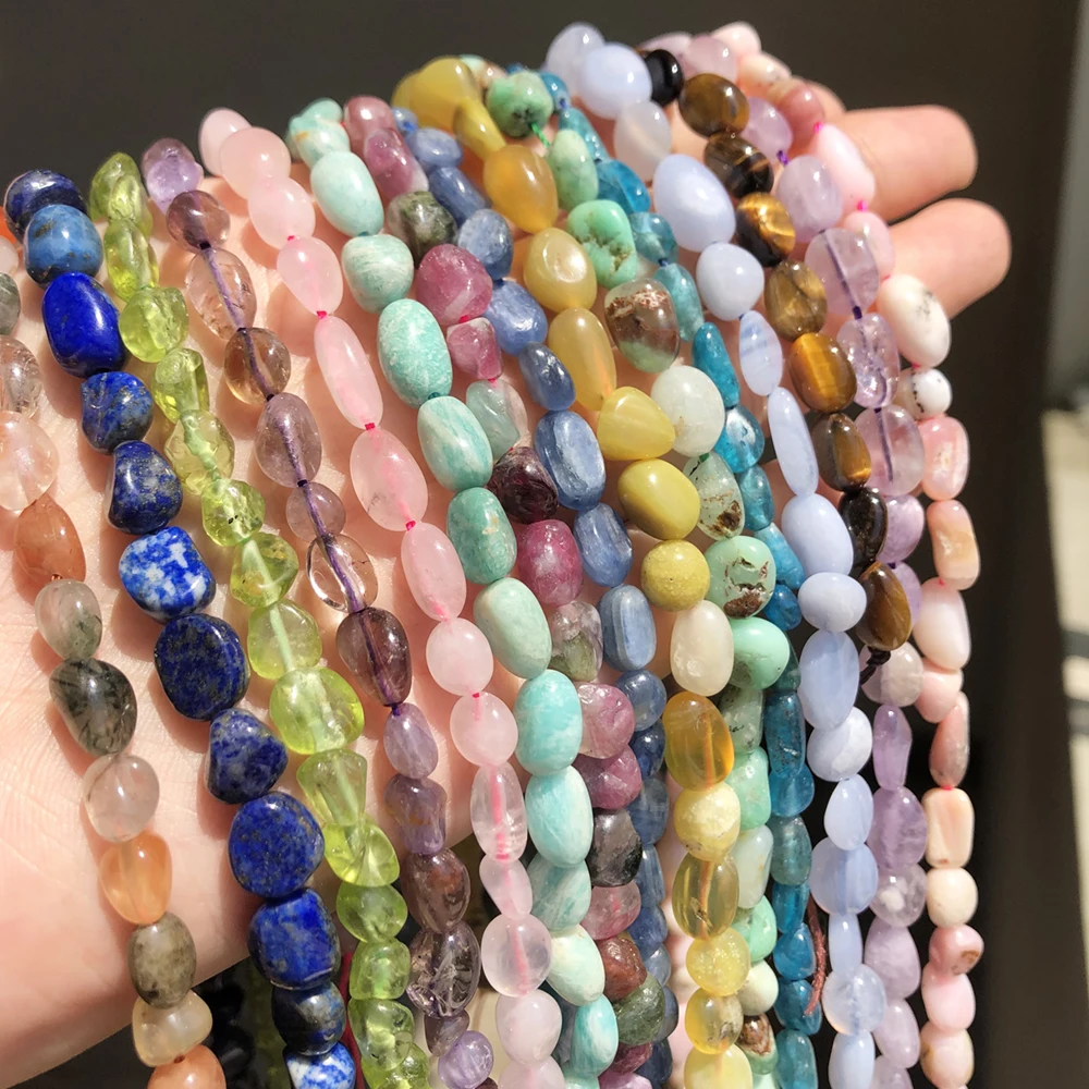 5-7mm-Natural-Irregular-Amazonite-Crystal-Quartzs-Apatite-Stone-Beads ...