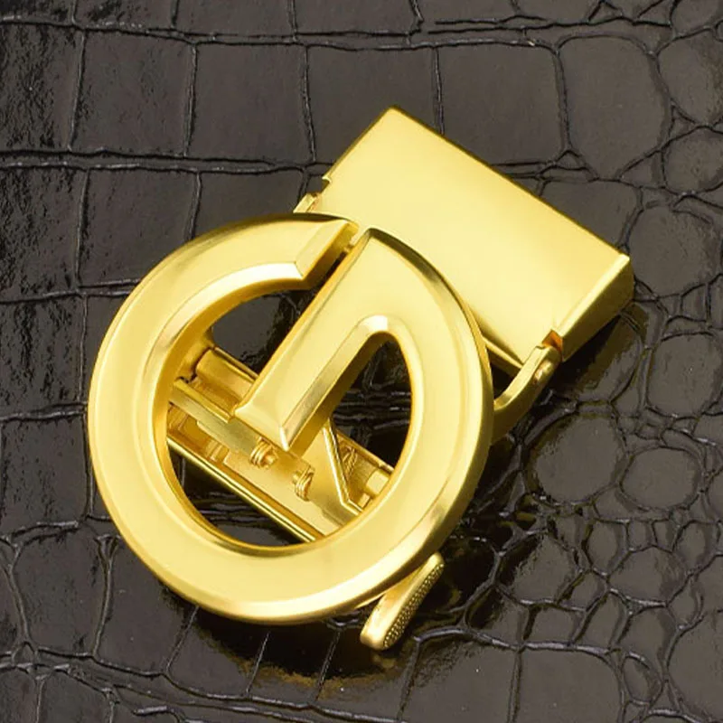 New Genuine Men's Belt Head Belt Buckle Leisure Belt Head Business ...