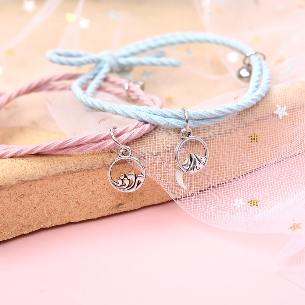 Bracelet magnétique avec serrure en forme de cœur 1 paire breloques ...