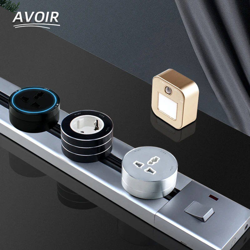 Avoir Track Socket In The Countertop Table Surface Wall Sockets EU FR ...