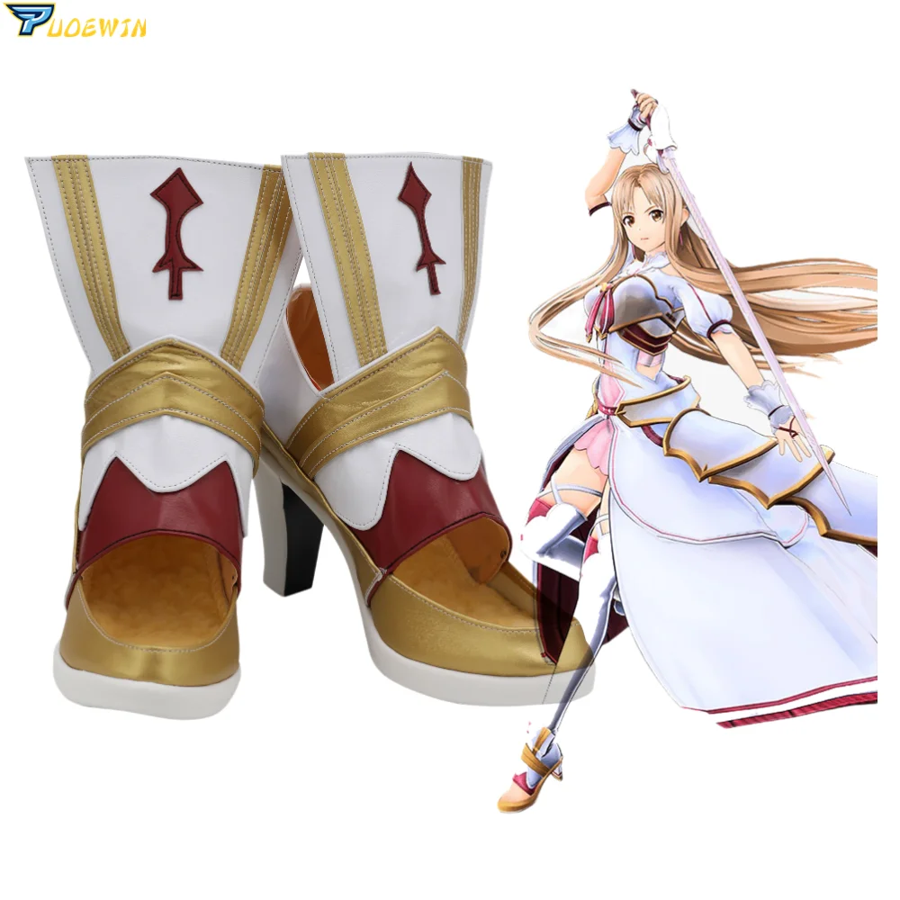 Sword Art Online Alicization Lycoris Asuna Cosplay Shoes High Heel ...