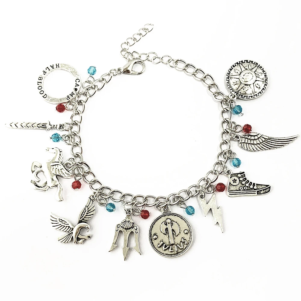 Percy Jackson charm Bracelet Cosplay Wings Lightning Eagle Pegasus ...