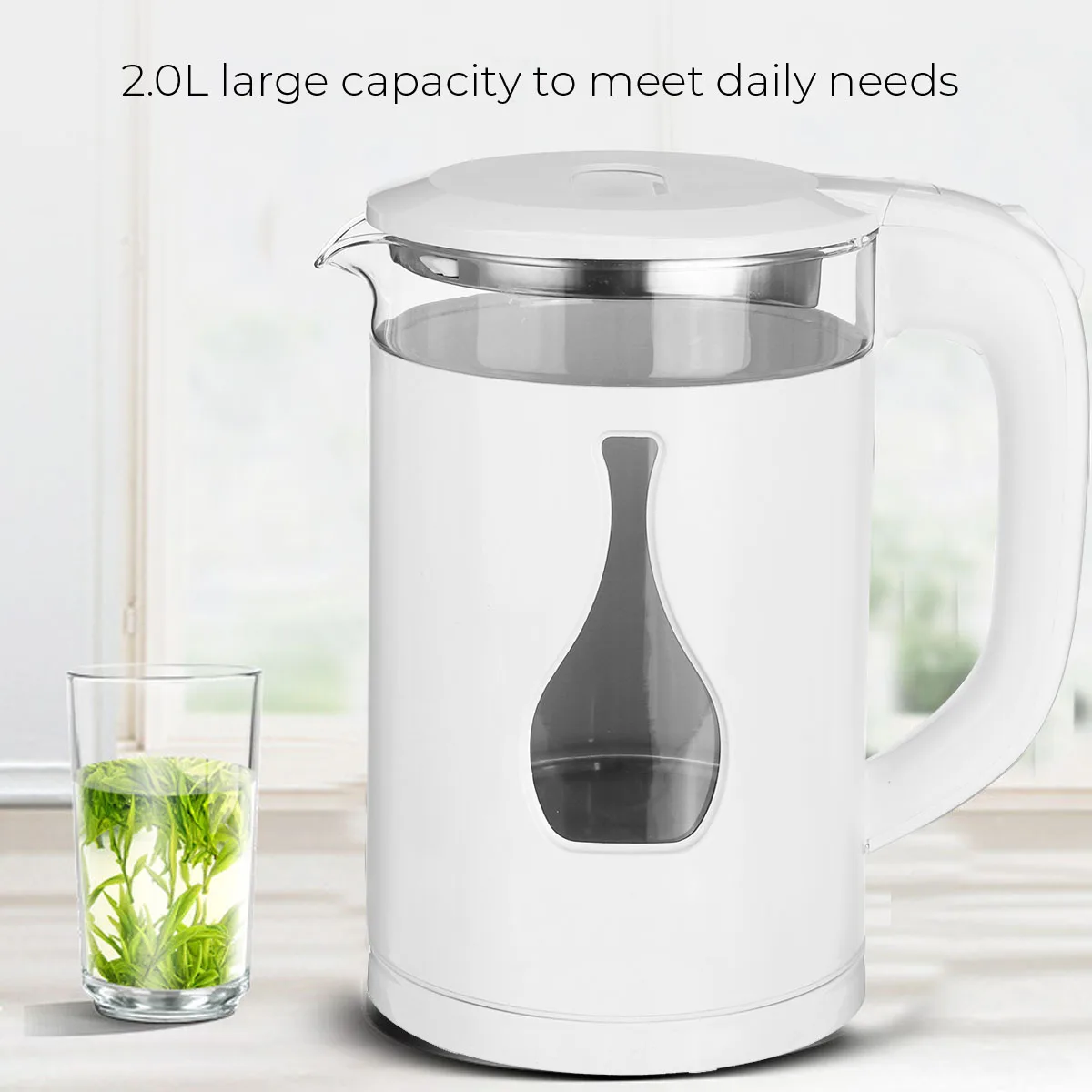 NEW 1500W Electric Kettle Tea Pot 2L Auto Power off Protection Water ...