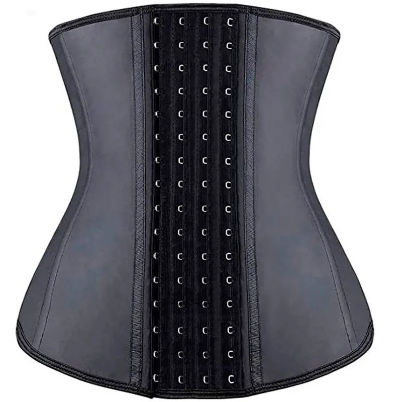 Latex-Waist-Trainer-Cincher-Shaper-Underbust-Bustier-Rubber-Slimming ...