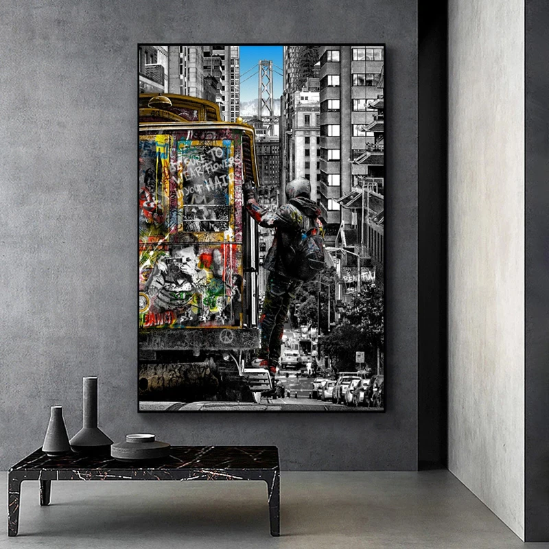 Banksy-Wall-Art-Paintings-Street-Landscape-of-London-City-Canvas ...