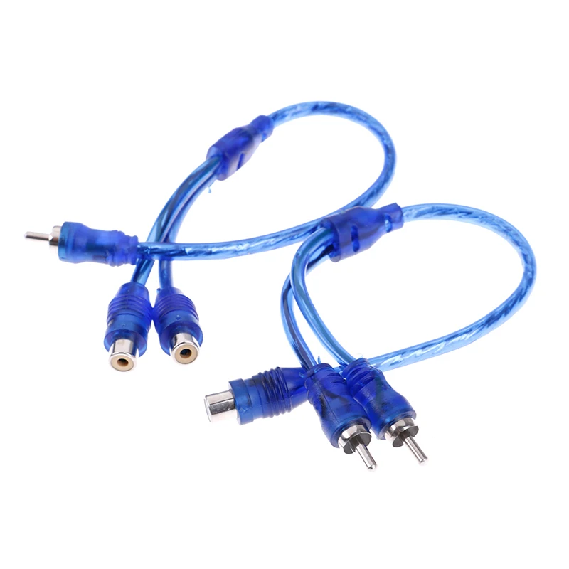 Car-Audio-Cable-1-Male-To-2-Female-1-Female-RCA-2-Male-Adapter-Cable ...