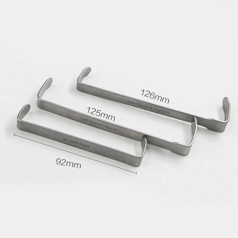 Thyroid retractor tissue retractor plate type right angle non-porous ...