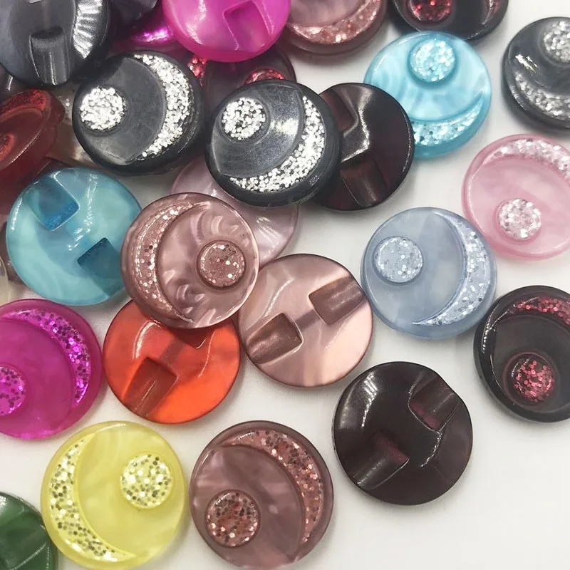 15MM-50-100PCS-Package-New-Pearl-Resin-Buttons-Shank-Mix-Colors-DIY ...