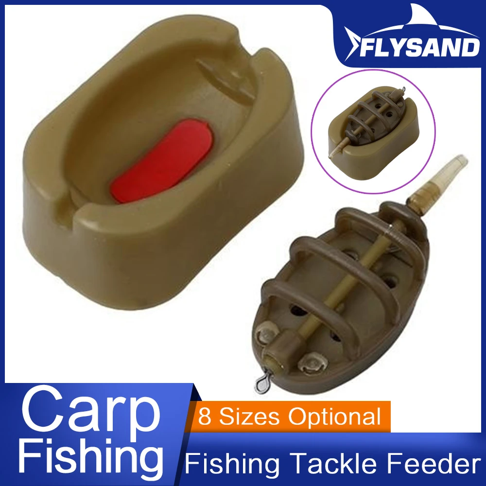 Flysand Inline Methode Feeder Schimmel Aas Thrower Aas Plumb Karpervissen Aas Houder Visaas ...