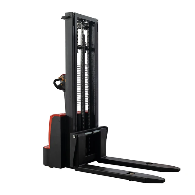 Mini electric stacker and adjustable fork hydraulic electric lifting ...