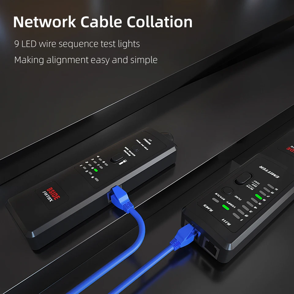 Купить Кабельный тестер BSIDE 60V FWT8X Network Cable Tracker Lan ...