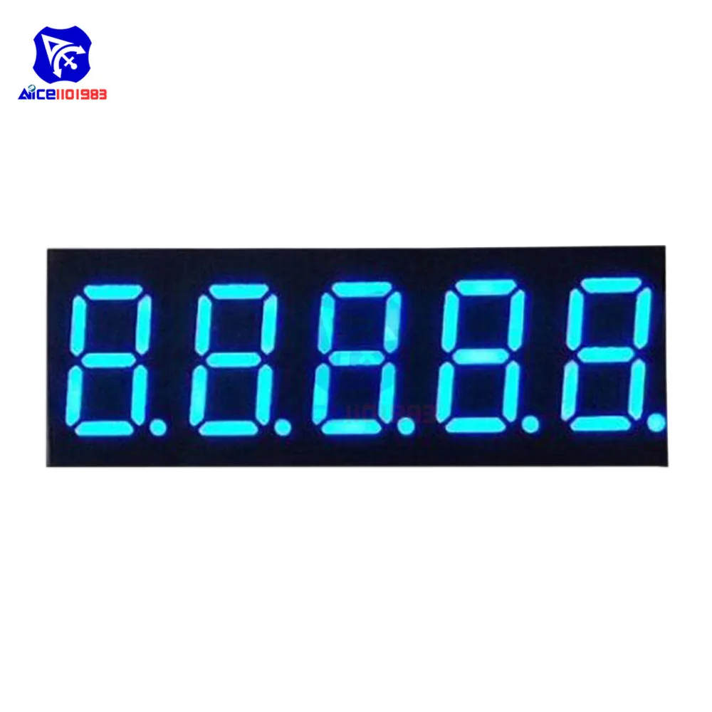 diyamore 0.36 inch 5 Bits Digit LED 7 Segment Common Cathode Digital ...