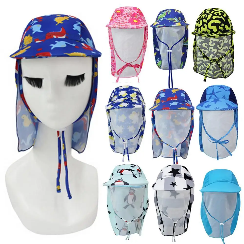 Summer-Baby-girls-Kid-caps-Soft-Brim-Sunhat-Caps-Adjustable-Swim-Shawl ...