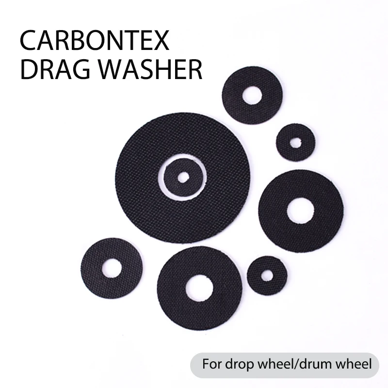 10PCS 0.5mm Thick Carbontex Drag Washer Disc Sheet Plate For Dawa ...