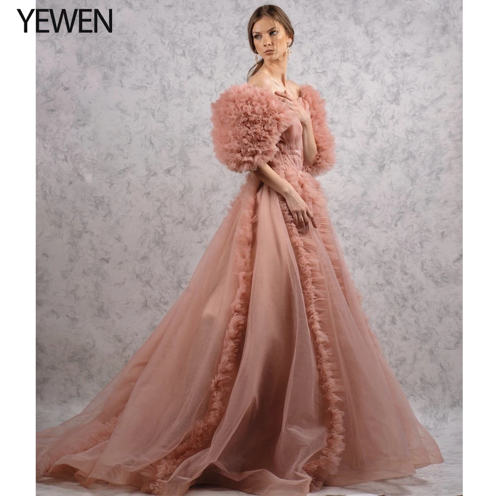 YEWEN-vestido-de-noche-largo-Formal-con-cuello-de-pico-para-fiesta ...