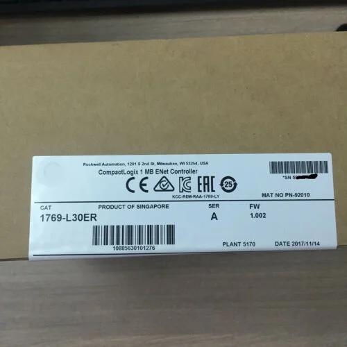 New And Orginal 1769-l30er /a Compactlogix 5370 Processor - Motor ...