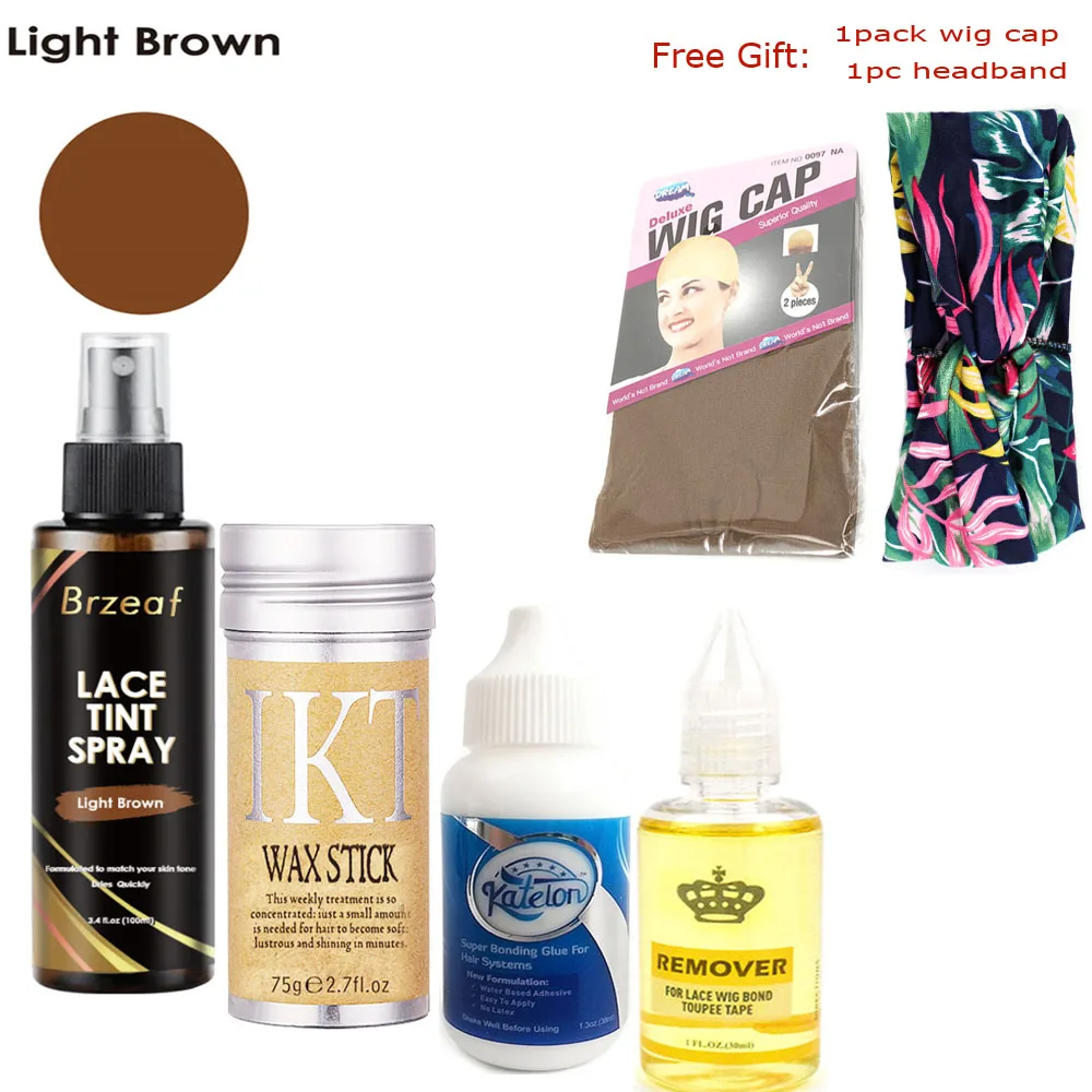 100ml laço matiz spray + 38ml laço peruca cola + 30ml removedor + 75g ...