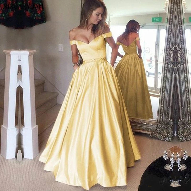 Light Yellow Prom Dresses