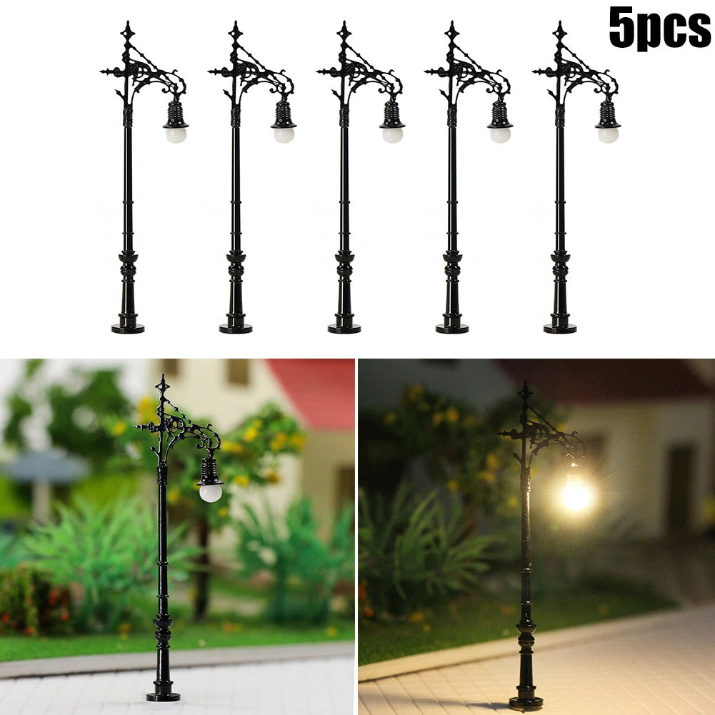 5pieces Model Railway N Gauge Lamp 1:160 Street Lamp Led 65mm Light ...