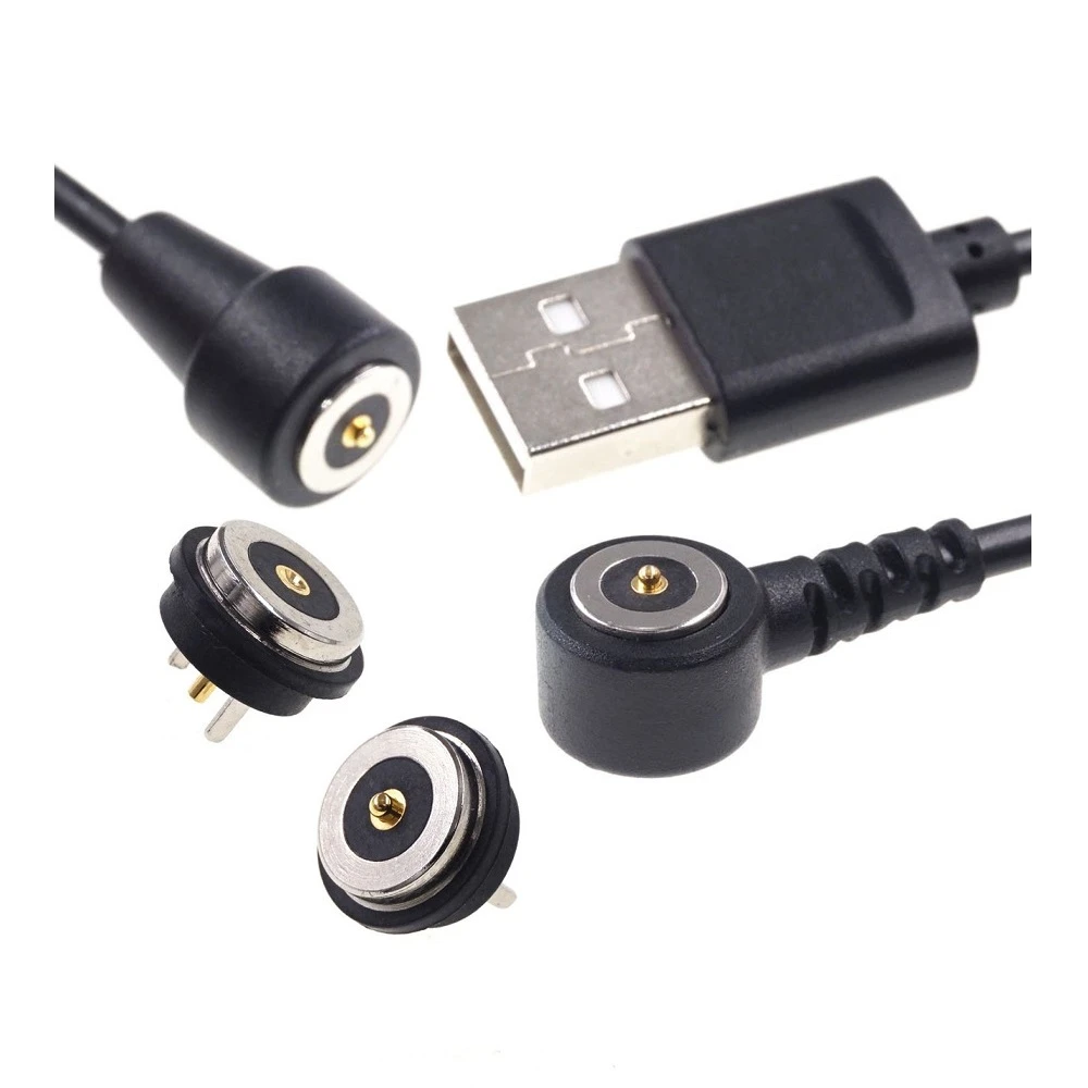2 Sets Hight Current Pogo Pin Magnetic Connector Spring-loaded Usb A ...