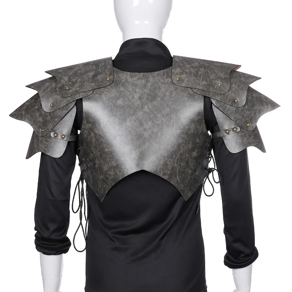 Roleparty Viking LARP Adult Costume Armour PU Leather Warrior Medieval ...