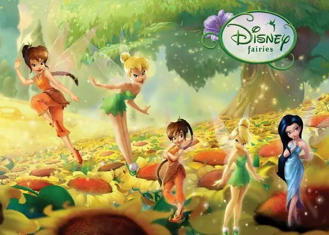 Disney Fairies Wallpaper Glitter Effect