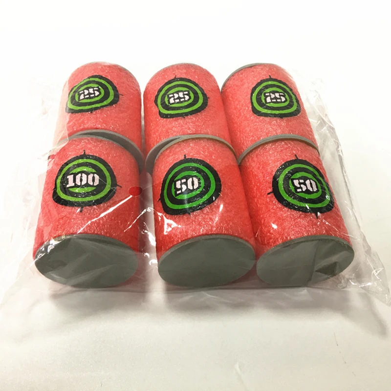 6Pcs Nerf Bullets Foam Bottle Bullet Training Toy Targets Shot Dart ...