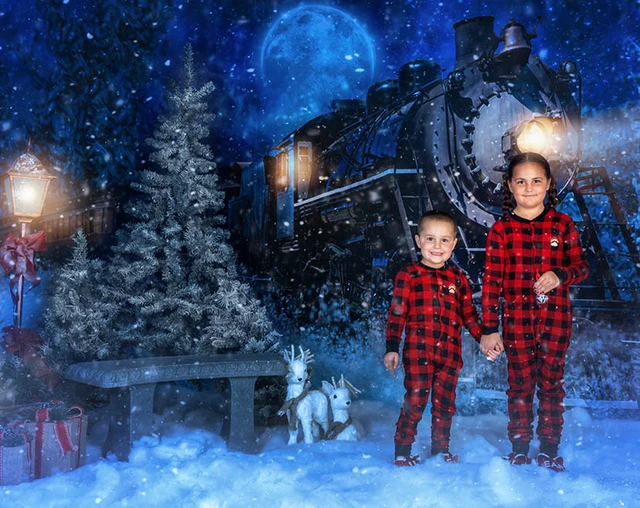 Polar Express Tree Background