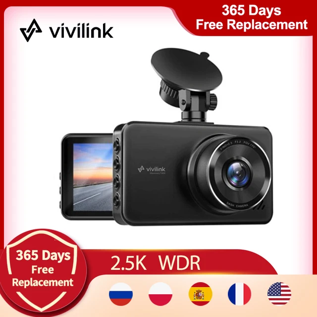 ViviLink T20X Dash Cam 2.5K Camera Car Driving Recorder 3″ IPS Screen ...