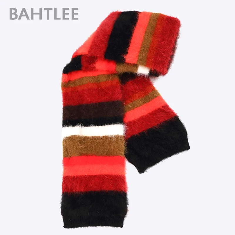 BAHTLEE-Super Long Wool Scarf for Women, Angola Multicolour Scarf ...