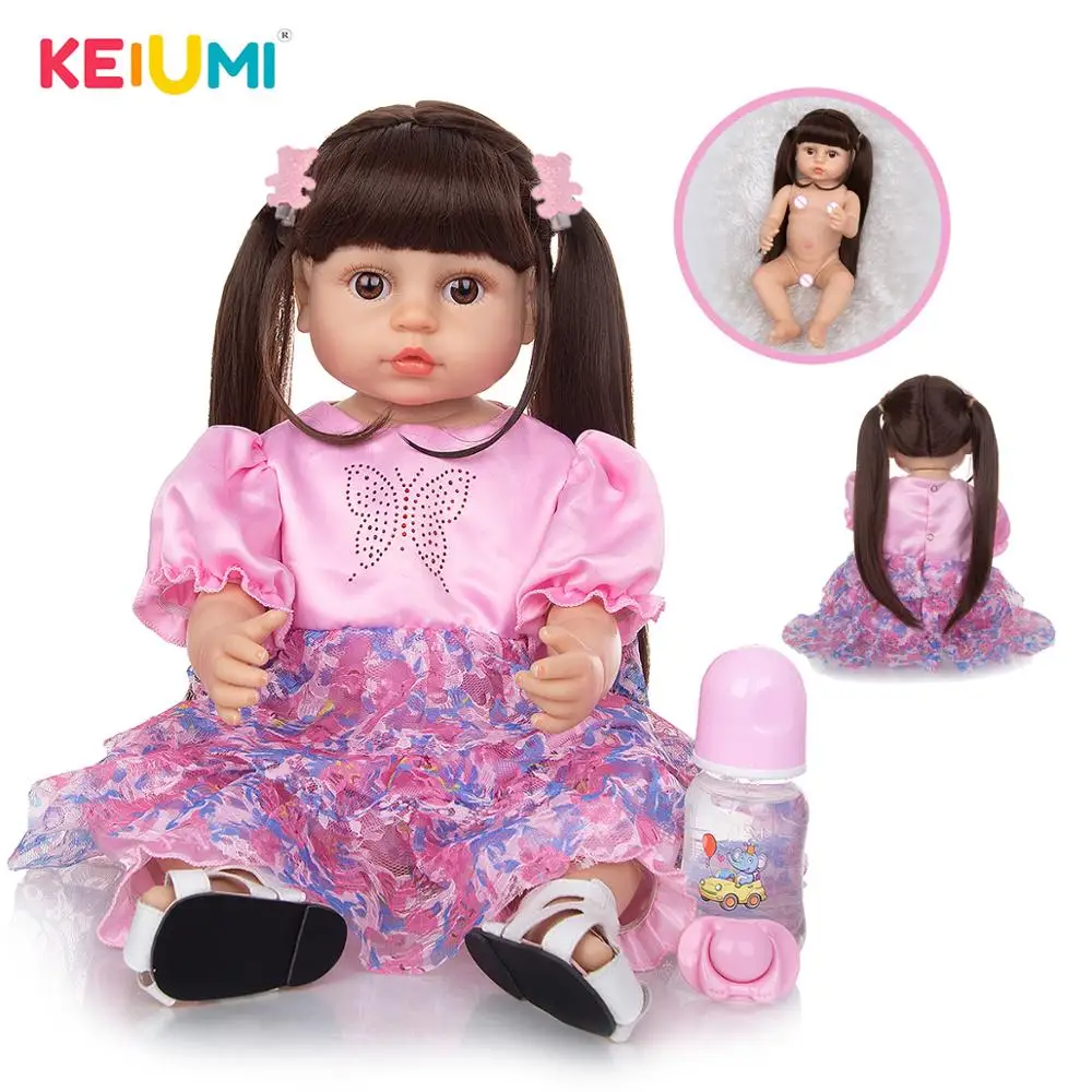 KEIUMI-55CM-Reborn-Baby-Doll-Silicone-Body-Boneca-Beautiful-Realistic-Reborn-Dolls-Babies ...