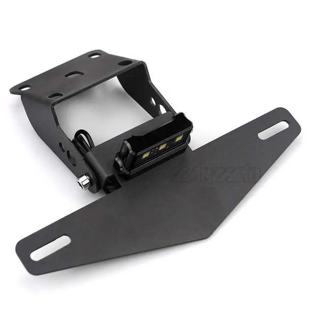 Motorcycle License Plate Holder Frame Mount Bracket with Light for KTM ...