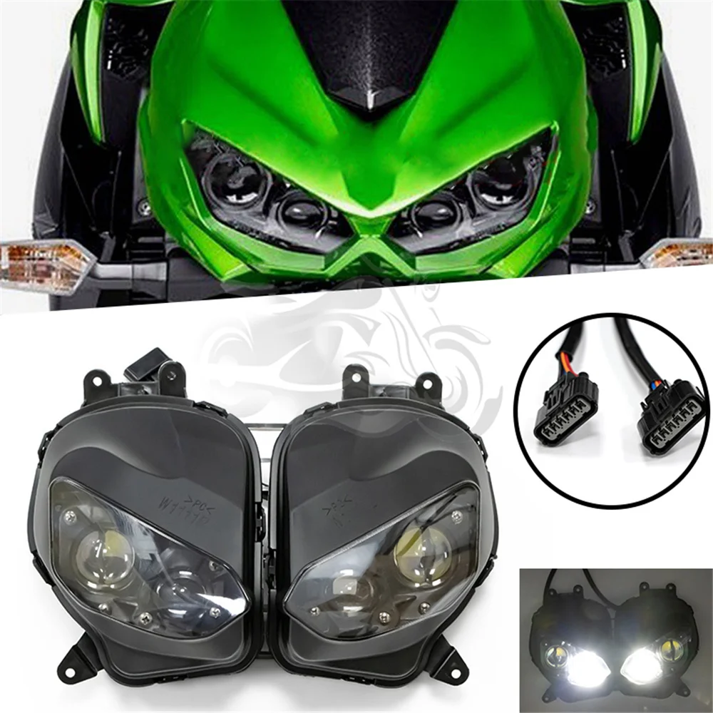 Fit-For-KAWASAKI-Z1000-2014-2021-LED-Motorcycle-Headlight-Headlamp ...
