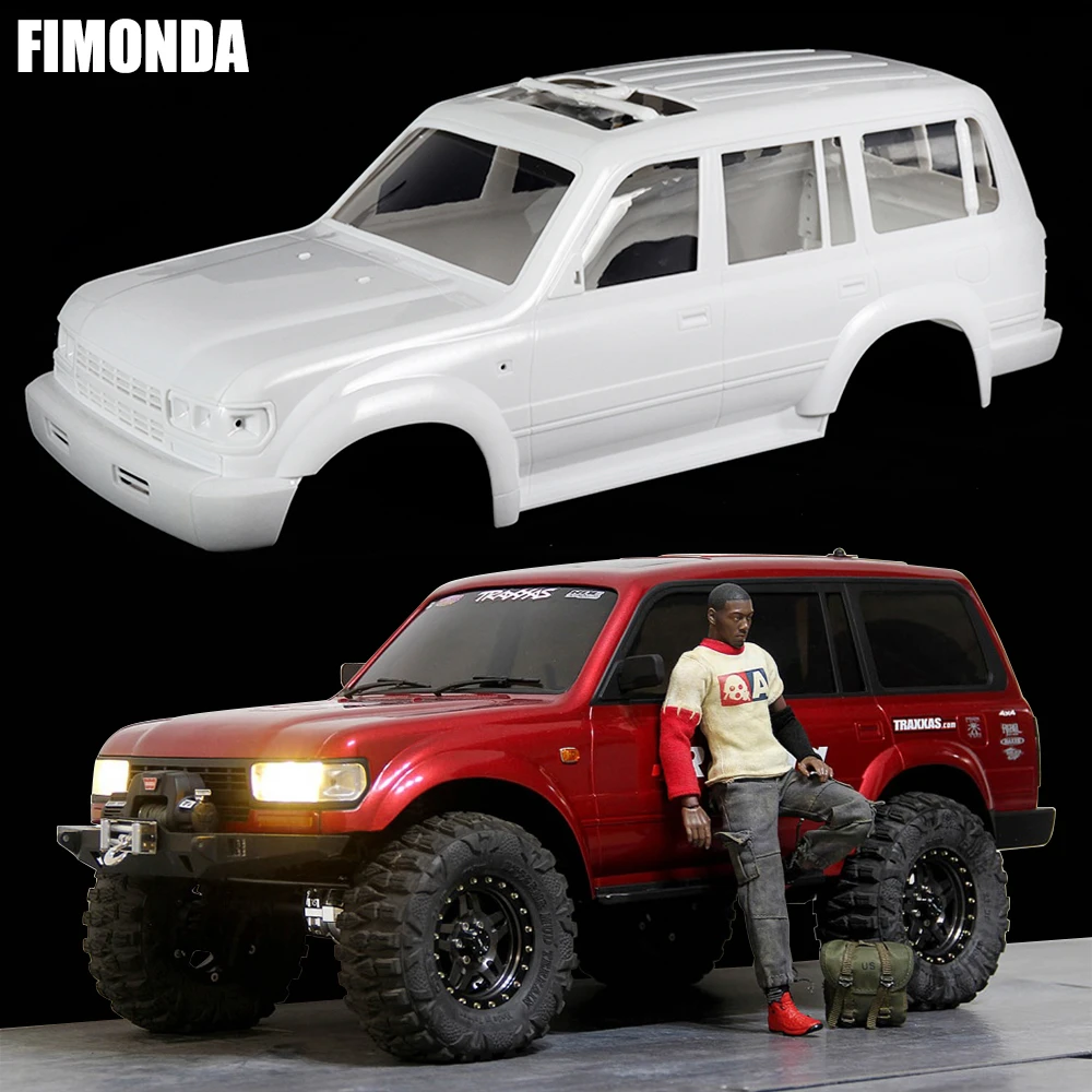 1/10 Rc Crawler Land Cruiser Lc80 Abs Hard Body Kit 313mm Wheelbase For ...