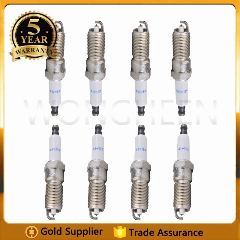 8pcs Iridium Spark Plugs 41114 41-114 12622441 For Cadillac Chevrolet ...