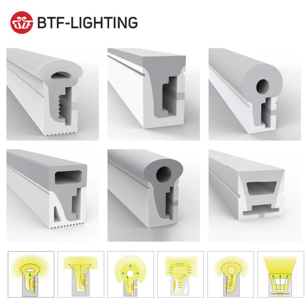 SK6812RGBW LED Neon Rope Tube WS2811 WS2812B WS2813 Flexible LED Strip ...