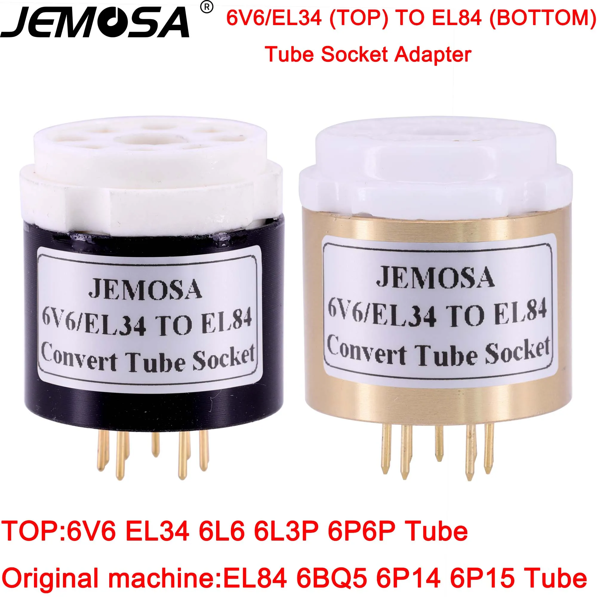 1PC 6V6 6L6 6P3P 6P6P EL34 TO EL84 6BQ5 6P14 6P15 Vacuum Tube Socket ...