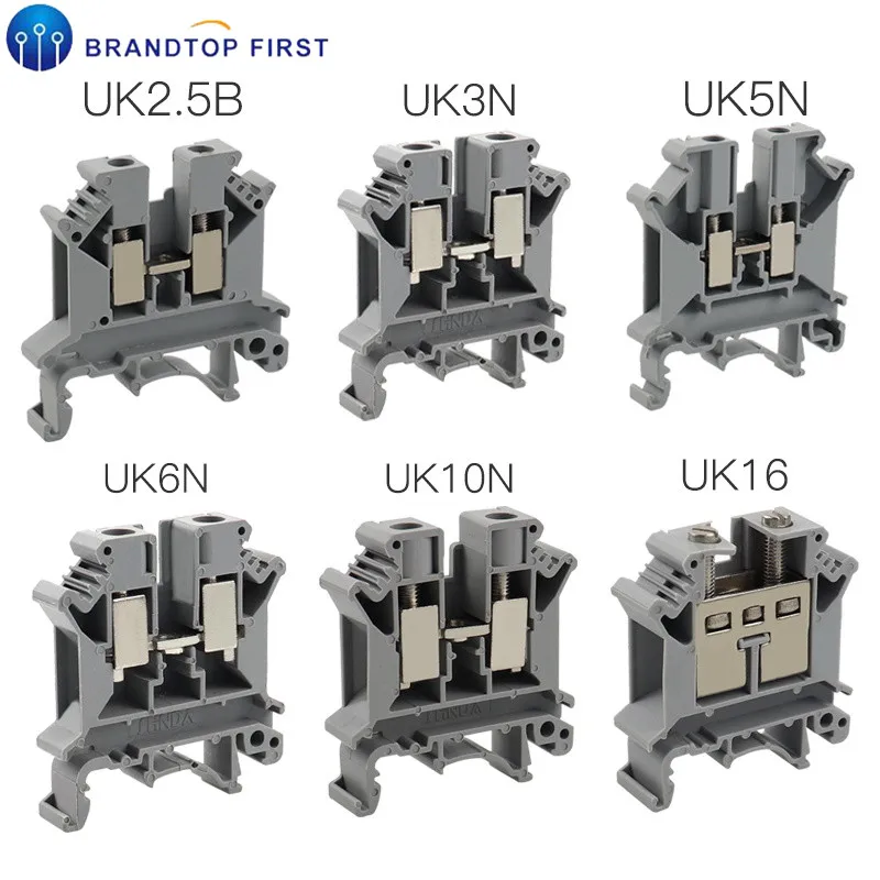 DIN Rail Universal Terminal Blocks Screw Type UK2.5B UK3N UK5N UK6N ...