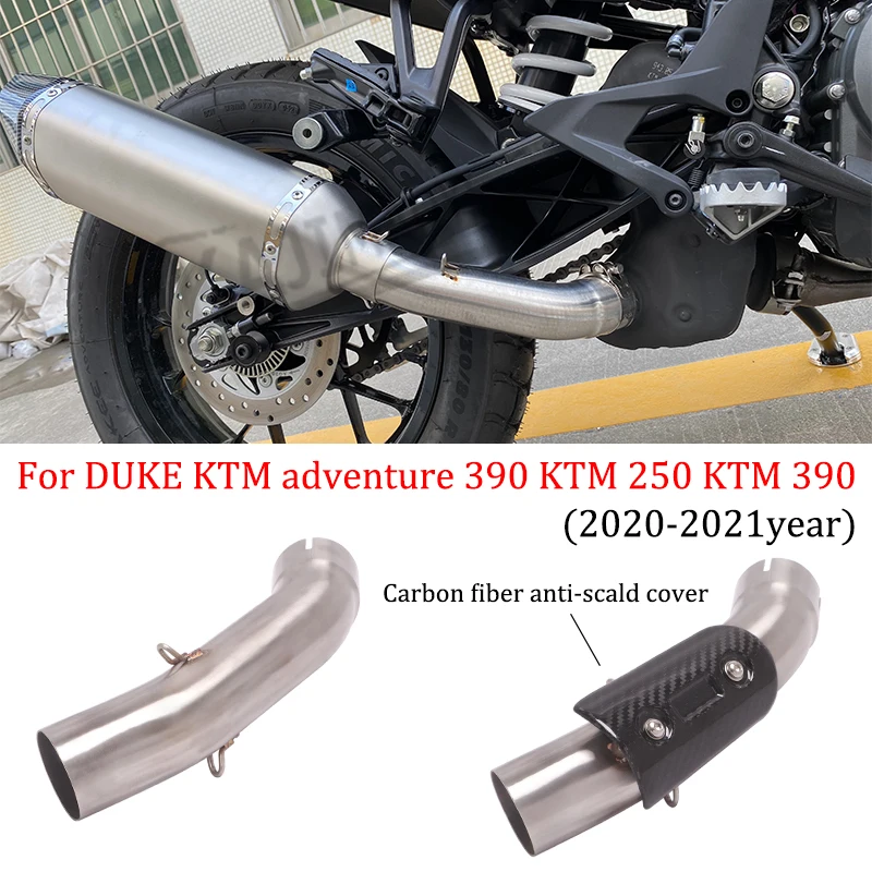 Motorcycle-Exhaust-Escape-Modified-Middle-Link-Pipe-Carbon-Fiber-Heat ...