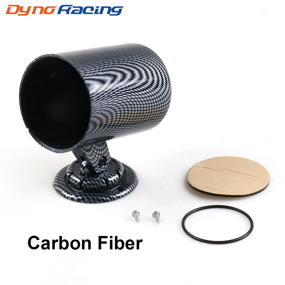 52mm Gauge Pod Universal Gauge Cup Car Mount Holder Carbon Black Single ...