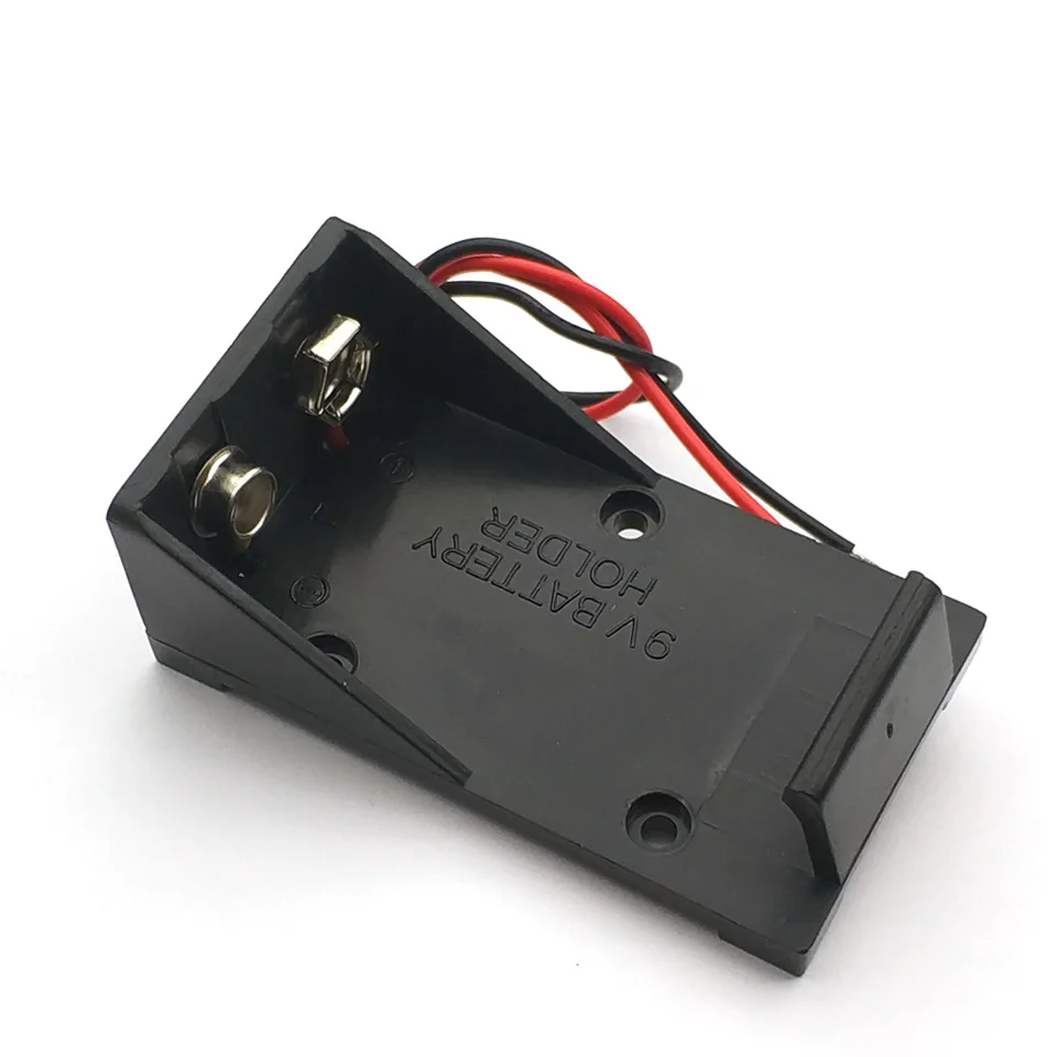 9v Battery Clip Holder 9v Battery Case Box With Wire Leads Diy ...