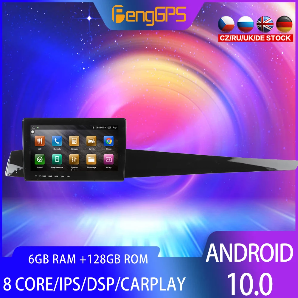 Rádio automotivo com android 10, multimídia, 2 din, 6 gb + 128 gb, para renault latitude, laguna ...