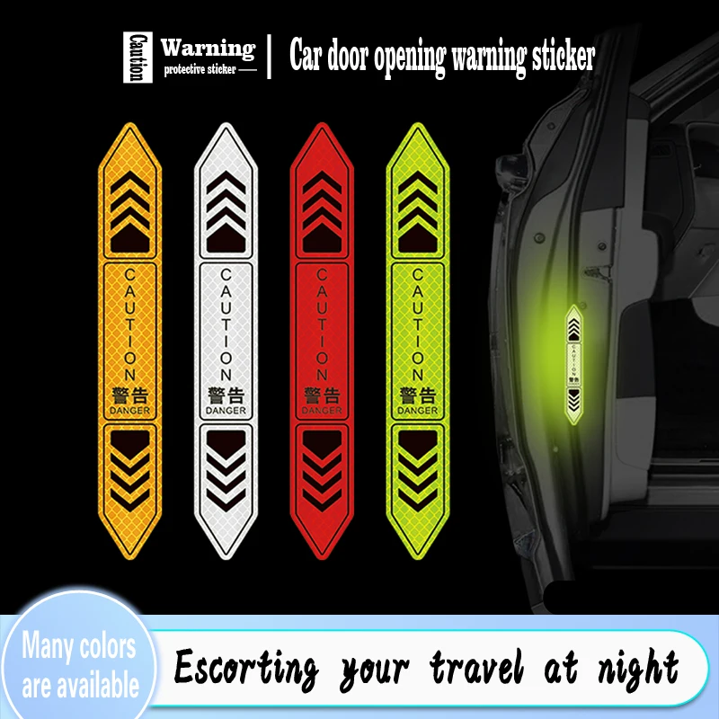 Night-Reflective-Car-Door-Warning-Stickers-Personalized-Decorative ...