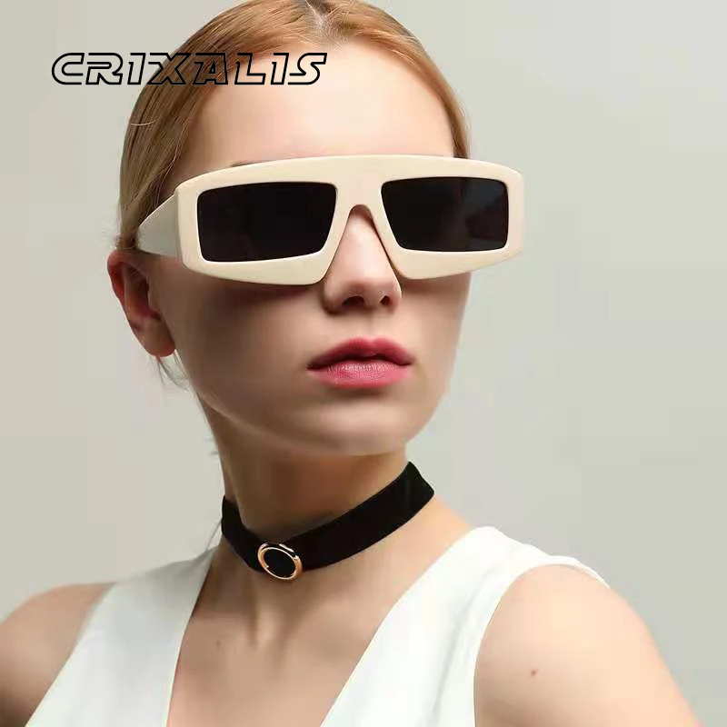 CRIXALIS-Oversized-Rectangle-Design-Sunglasses-Women-Fashion-Gothic-Sun ...