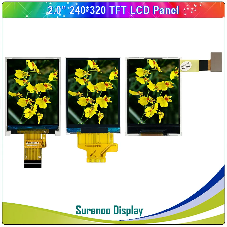2.0" inch 240*320 Serial SPI / 8_Bit MCU TFT LCD Module Display Screen ...