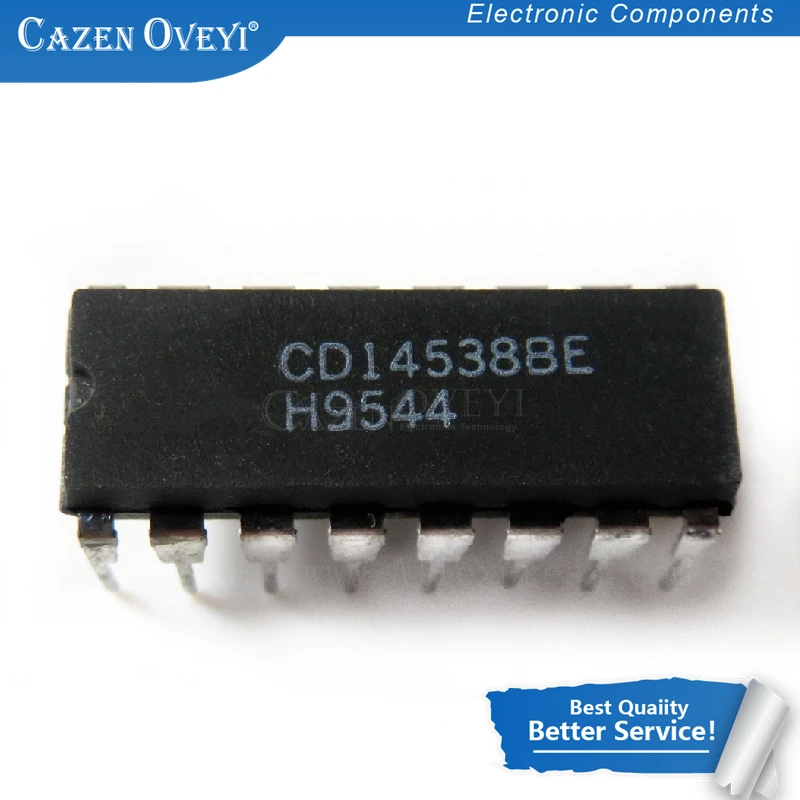 5 pçs/lote CD14538BE CD145388E CD14538 CD4538BE CD4538UBE DIP 16 Em ...