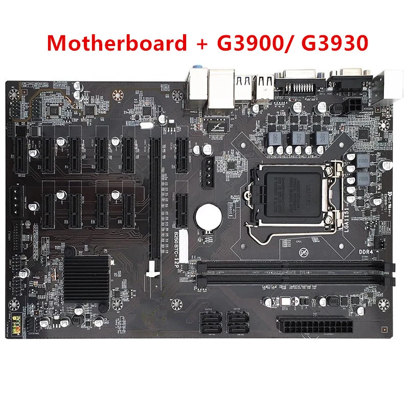 Btc 12 Card 12gpu 12pci-e Mining Board B250 Mining Expert B250-btc B250 ...